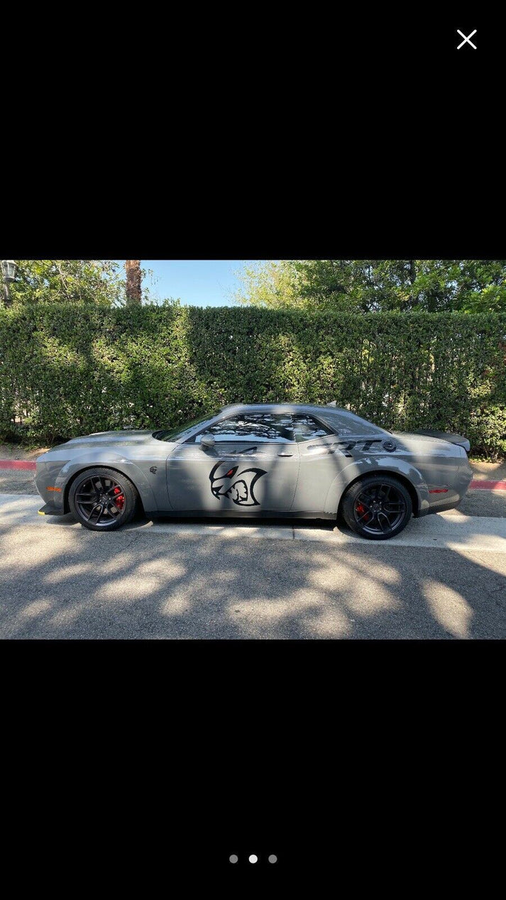 SRT Vinyl Decal Kit for Dodge Challenger Charger Hellcat Side Fender D ...