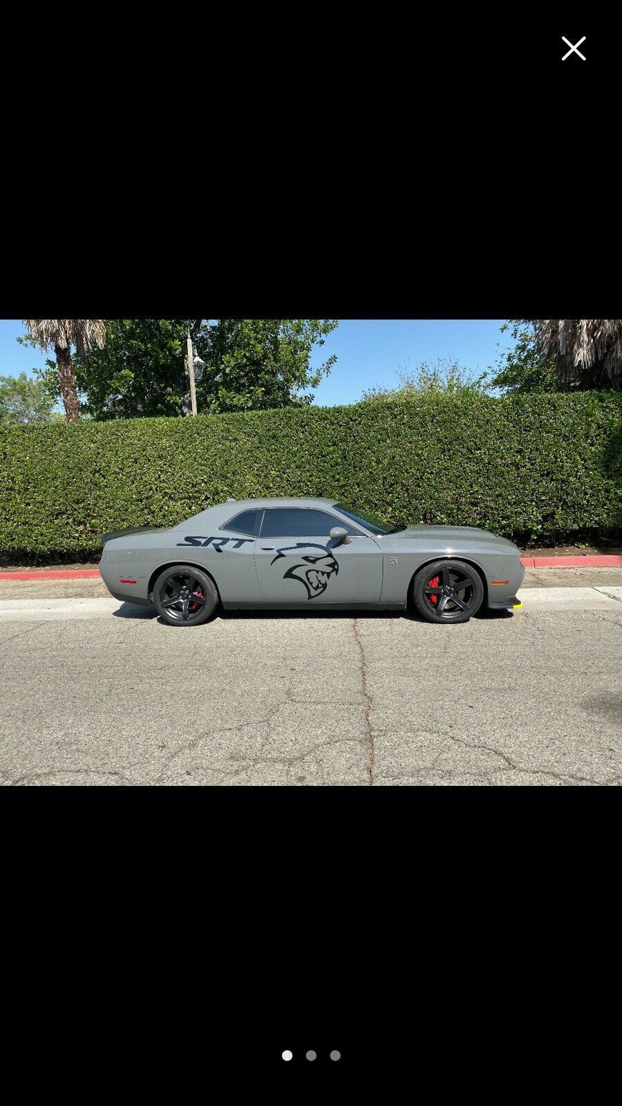 SRT Vinyl Decal Kit for Dodge Challenger Charger Hellcat Side Fender D ...