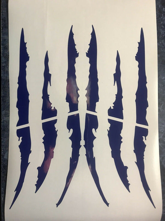 Headlight Claw Scratch Small Vinyl Decal Kit (Various Colors Avail ...