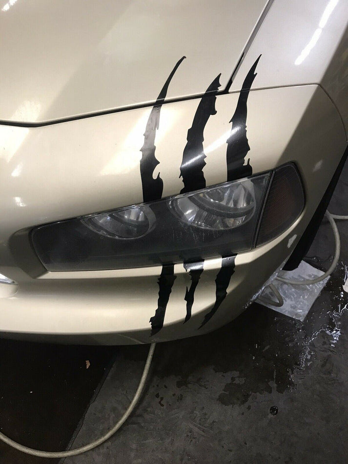 Headlight Claw Scratch Small Vinyl Decal Kit (Various Colors Avail ...