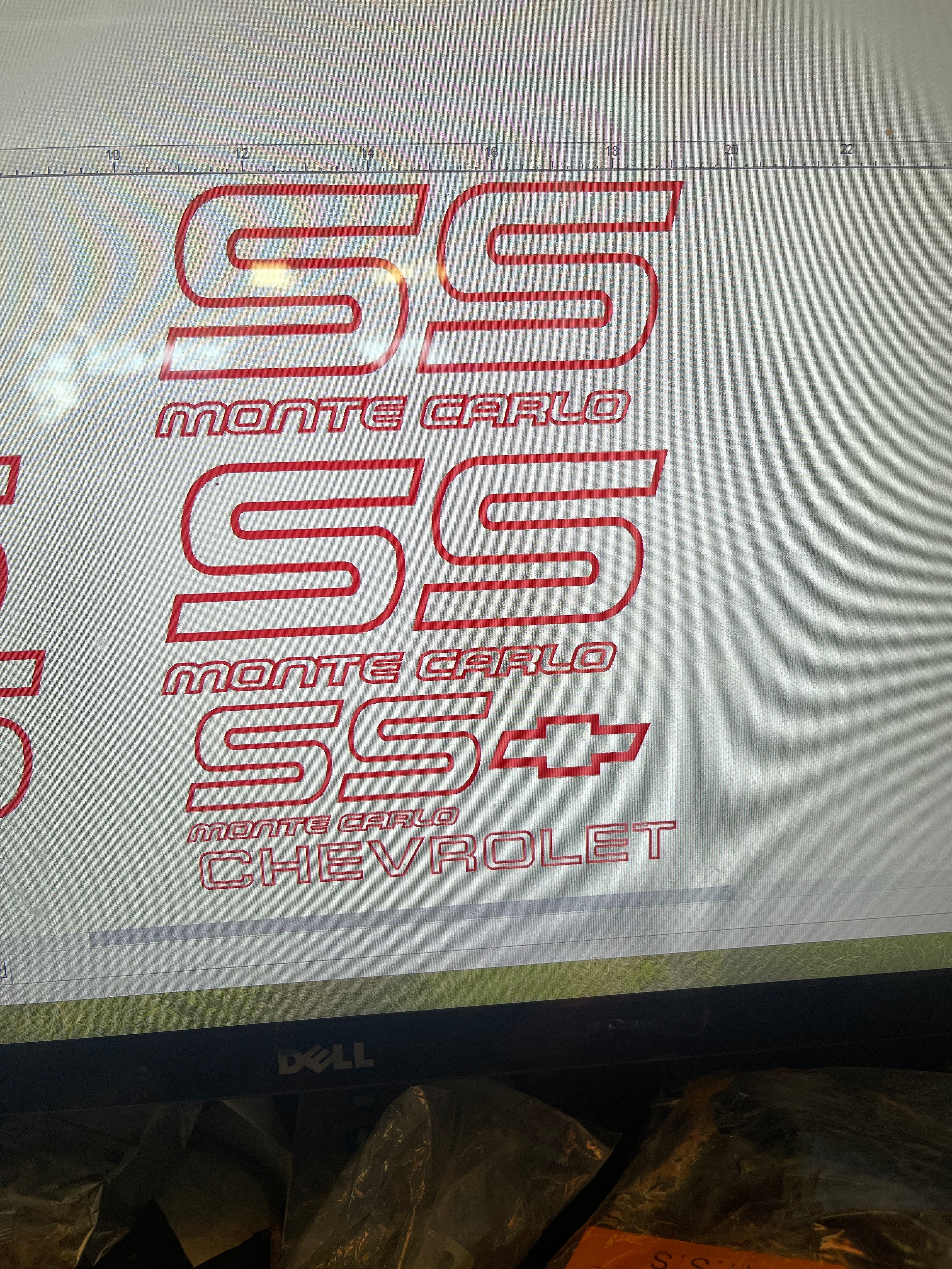 Monte Carlo Chevy SS 1987-1988 Restoration Vinyl Decals Stickers Kit ...